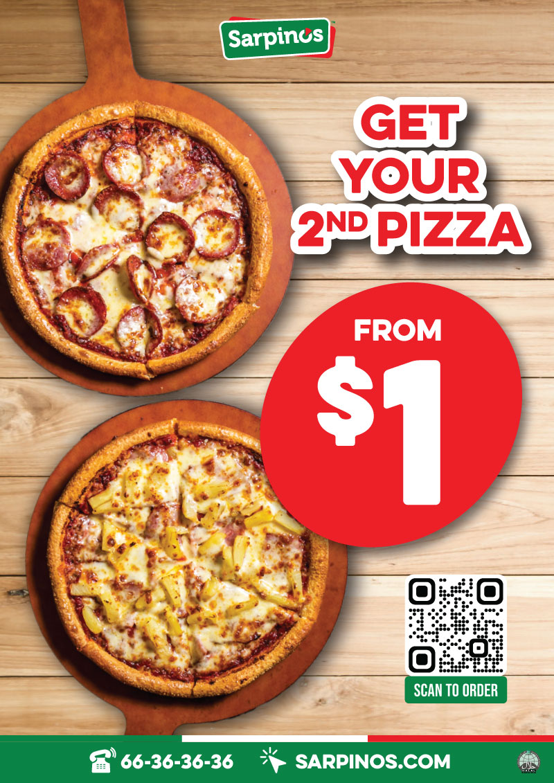 2nd Pizza from $1 ! - Sarpino's Pizza Singapore | Order Online or Call ...